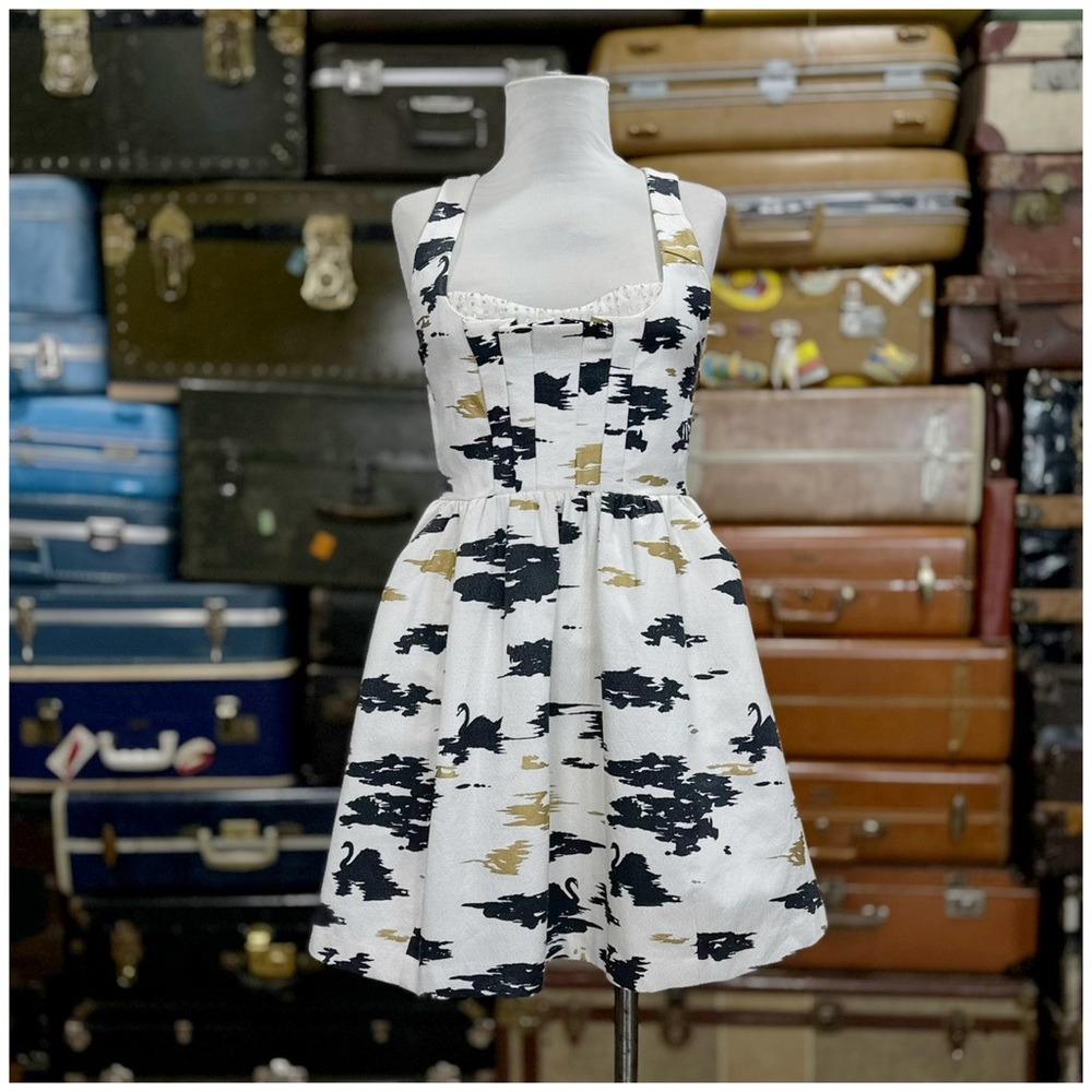 Anthro "Flight Of Swans Dress" By Twinkle By Wenlan - Gem